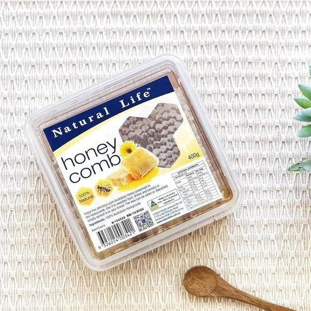 Natural Life 100% Pure Australian Honey & Honeycomb 400g, Perfect To D ...