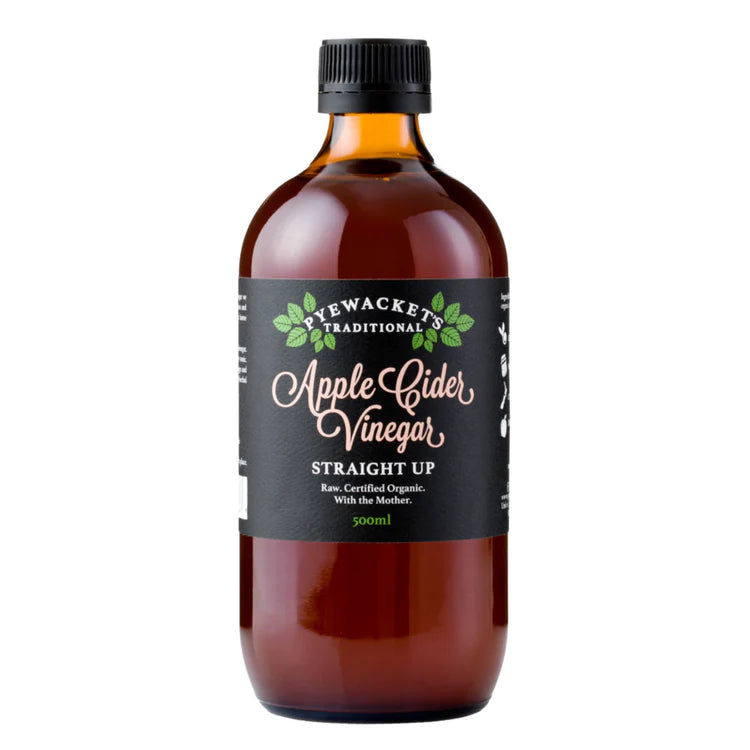 Pyewacket's Traditional Apple Cider Vinegar 500mL, Straight Up Raw & C ...