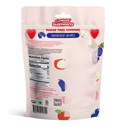 CorNiche Sugar Free Gummies Haskap Berry & Apple 50g, Gluten-Free & Ve ...