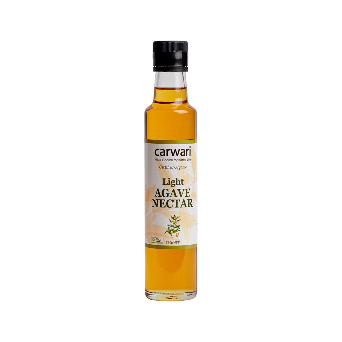 Carwari Agave Nectar 350ml, Light & Certified Organic – Health Nuts ...