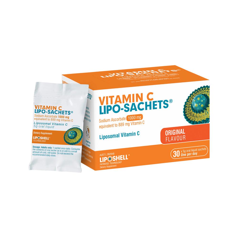 Liposhell Vitamin C Lipo-Sachets® 30 x 5g Oral Liquid Sachets, One Per ...