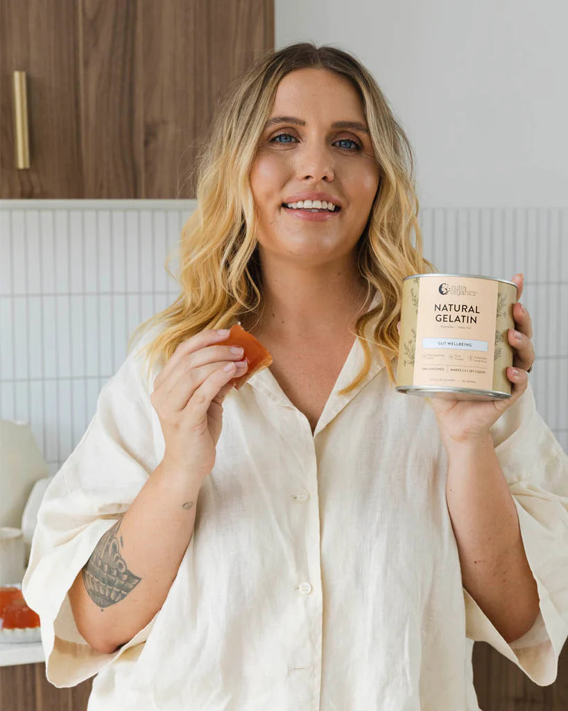 Nutra Organics Natural Gelatin 500g, Unflavoured For Gut Wellbeing ...