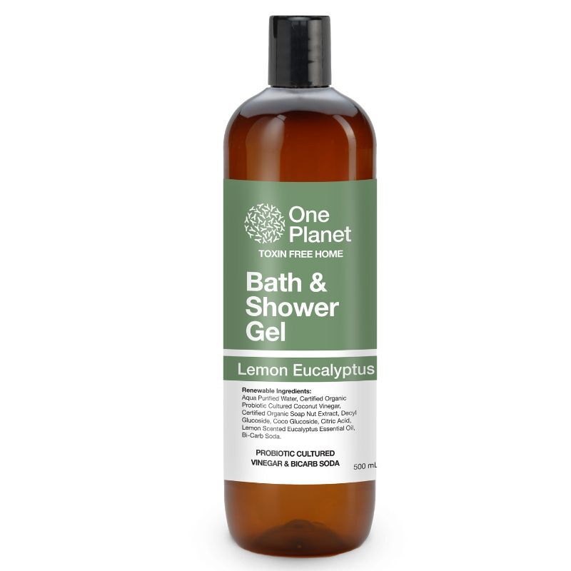 One Planet Bath & Shower Gel 500ml, Probiotic Culture & Lemon Eucalypt ...