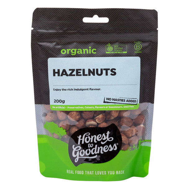Honest To Goodness Hazelnuts 200g, Australian Certified Organic ...