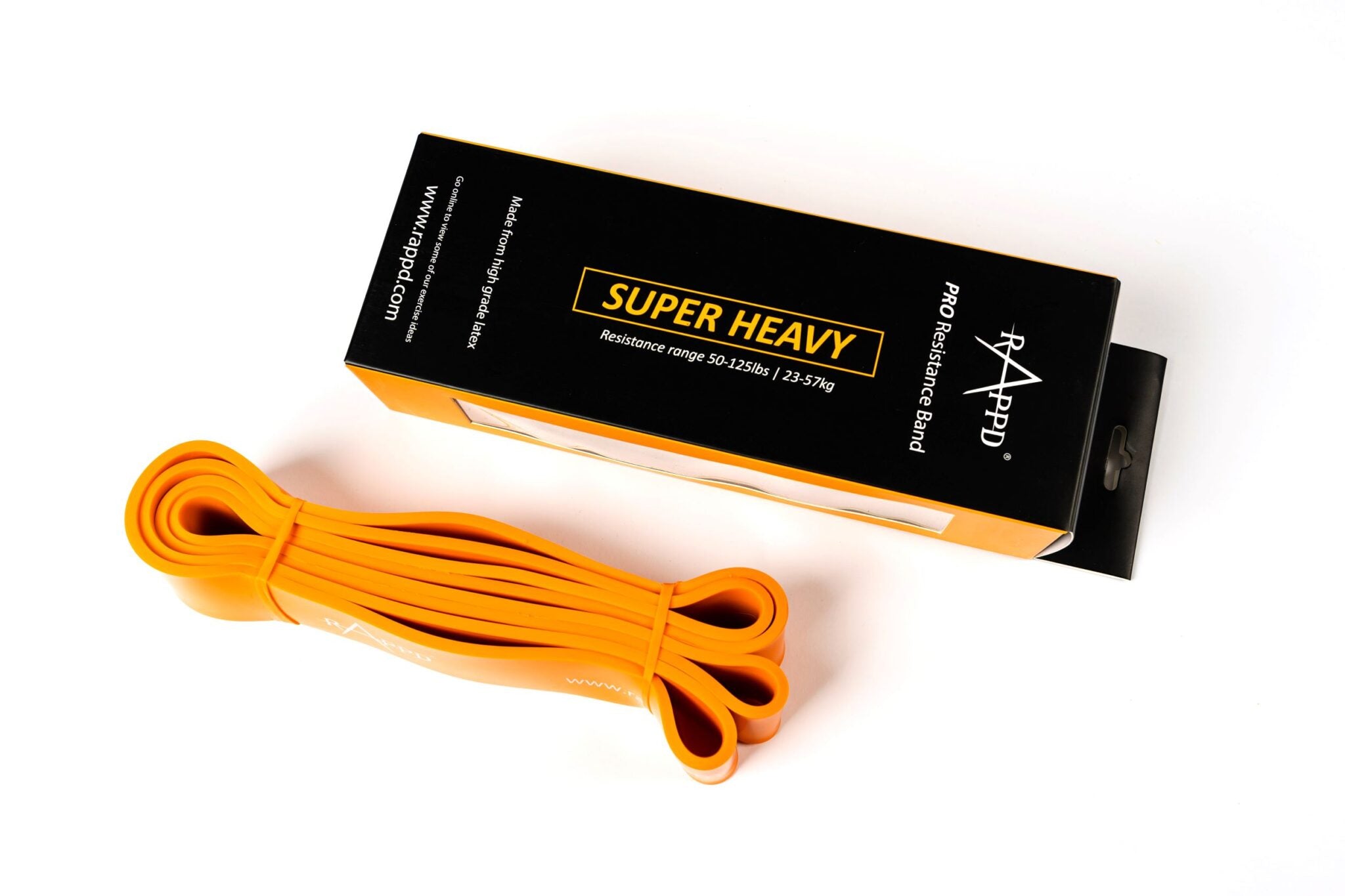 Rappd PRO Resistance Band, Super Heavy (Orange) Feel The Difference ...