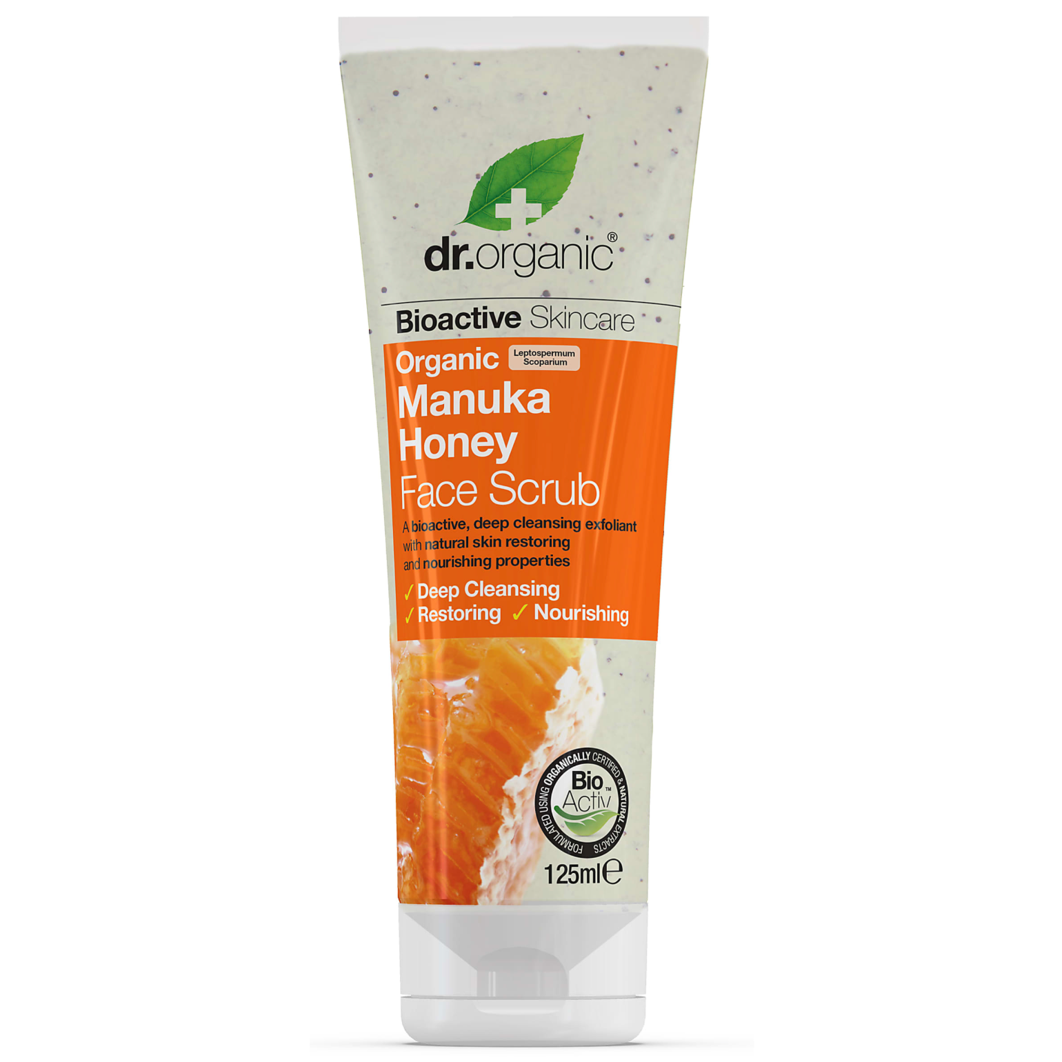 Dr Organic Face Scrub 125ml, Manuka Honey {Deep Cleansing} – Health ...