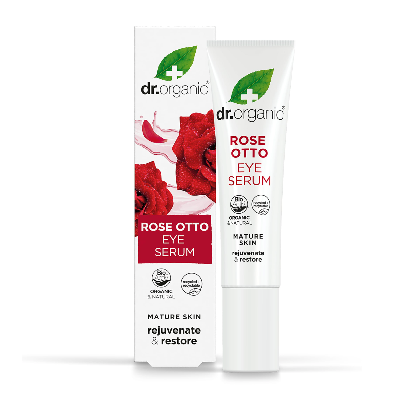 Dr Organic Eye Serum 15ml, Rose Otto – Health Nuts Australia