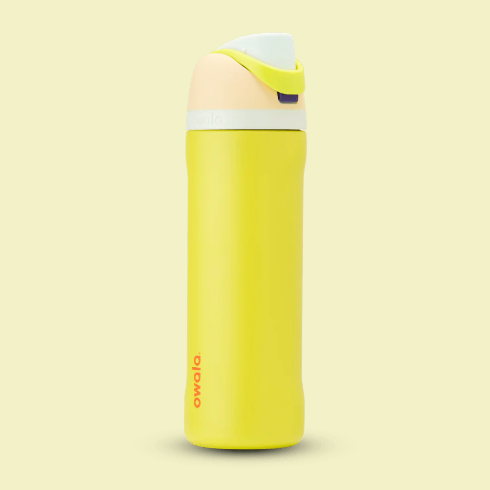 Owala FreeSip Stainless Steel Water Bottle 24oz, 32oz Or 40oz, Lemon L ...