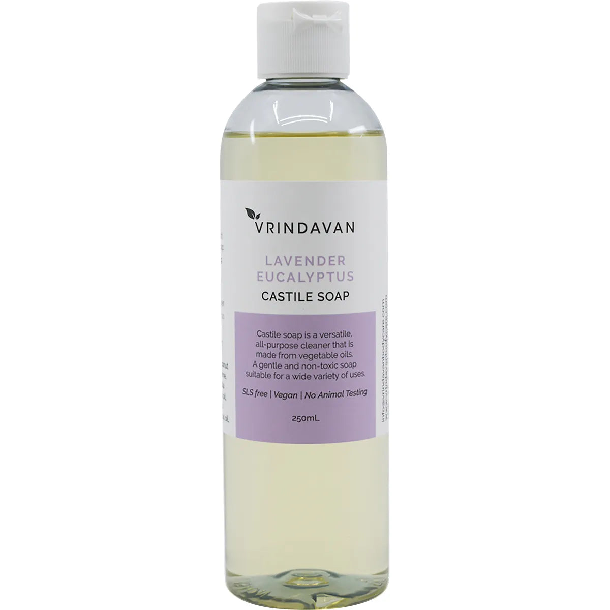 Vrindavan Castile Soap Lavender & Eucalyptus 250mL, A Refreshing Blend ...