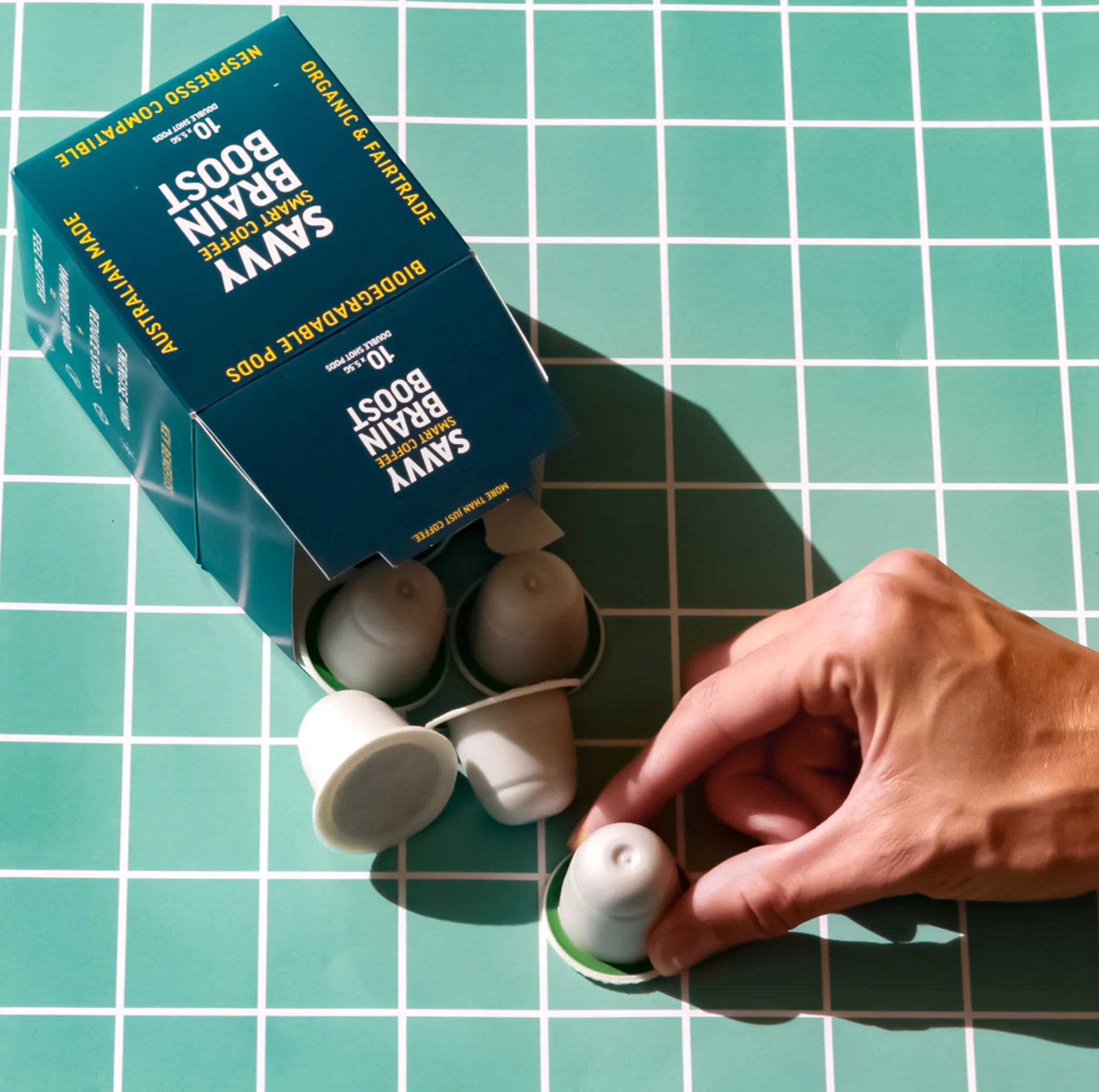 Savvy Smart Coffee Brain Boost 10 Double Shot Pods, Nespresso Compatib ...