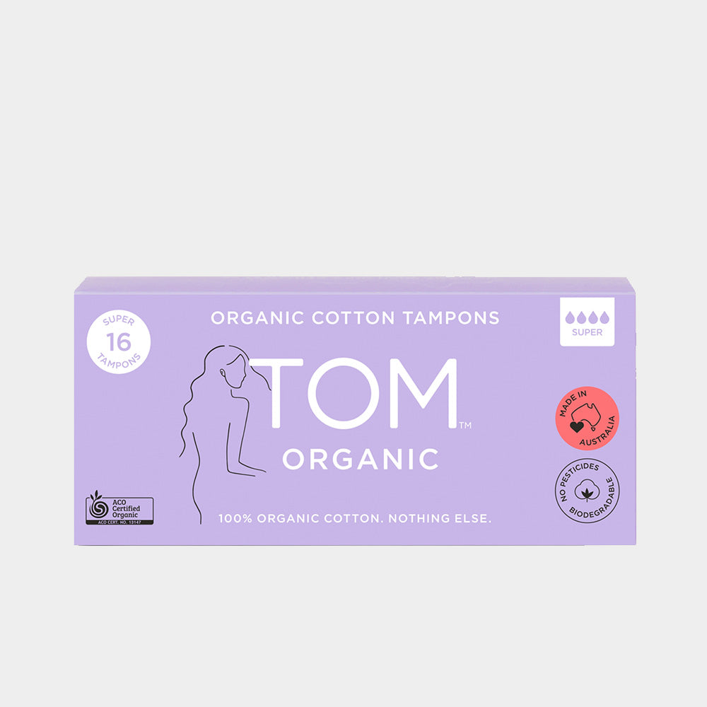 Tom Organic Tampons 16pk Or 32pk, Super – Health Nuts Australia