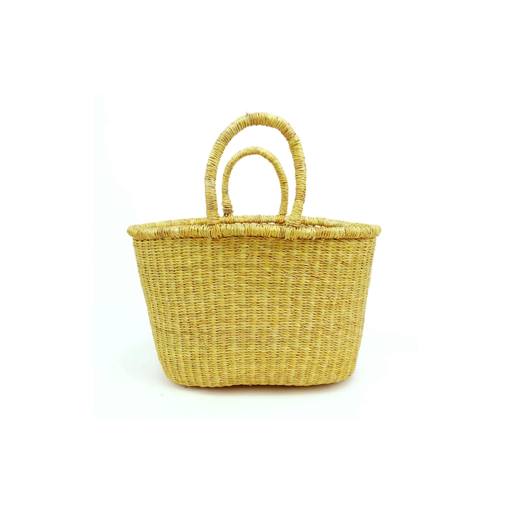Bashiri African Bolga Basket, Natural Oval Basket – Health Nuts Australia