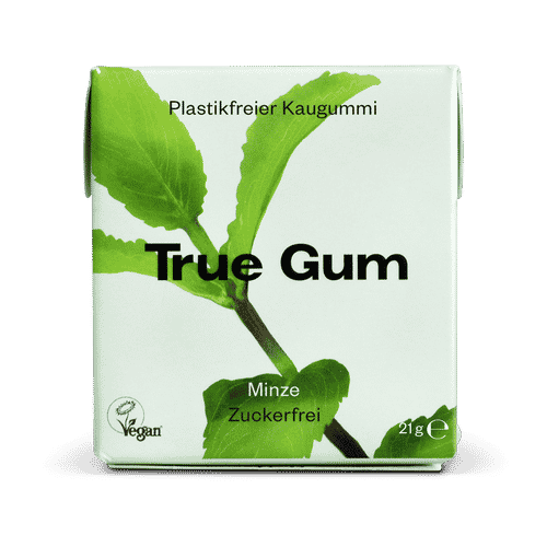 True Gum Sugar Free Gum, Single Pack (21g) Or A Box Of 24, Mint Flavou ...