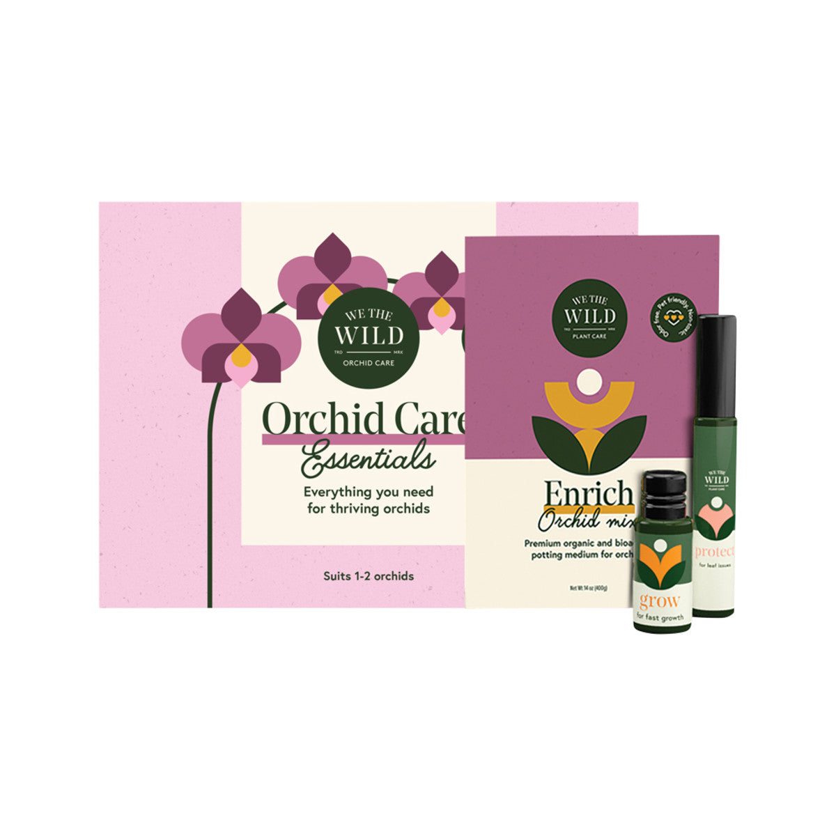 We The Wild Organic Orchid Care Essentials Pack, For Thriving Orchids ...